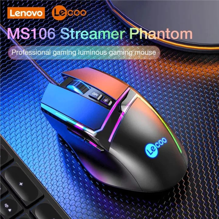 ماوس گیمینگ لنوو مدل Lecoo MS106 - فروشگاه اینترنتی کافه جانبی